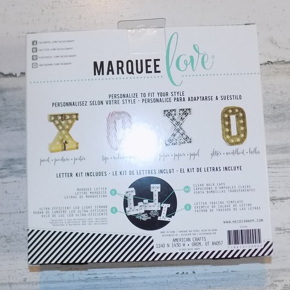 American Crafts | Other | Heidi Swapp Marquee Love Lightup Kit | Poshmark
